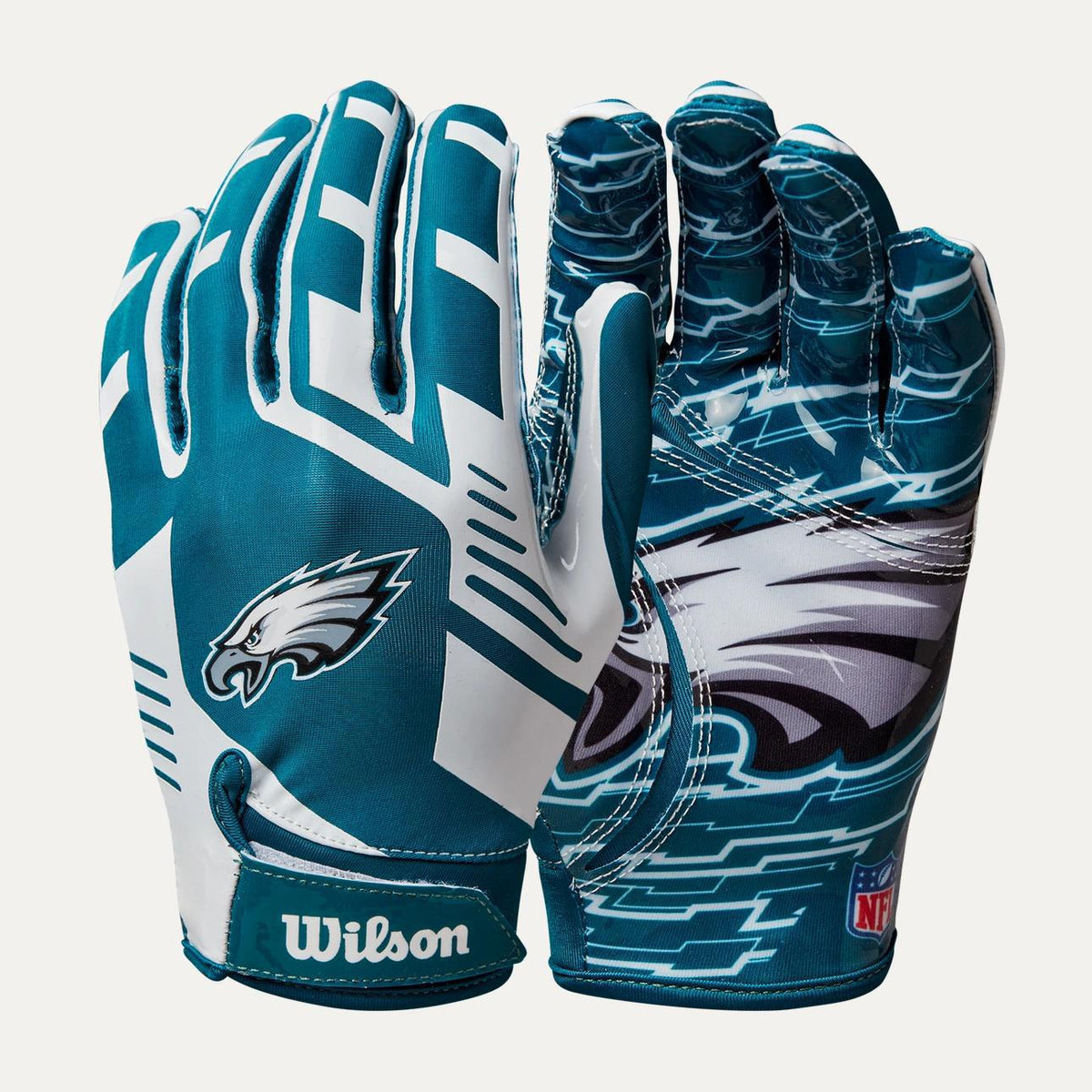 Eagles 2025 Wilson Adult NFL Stretch Fit Receivers Gloves – Pro Football Hall of Fame