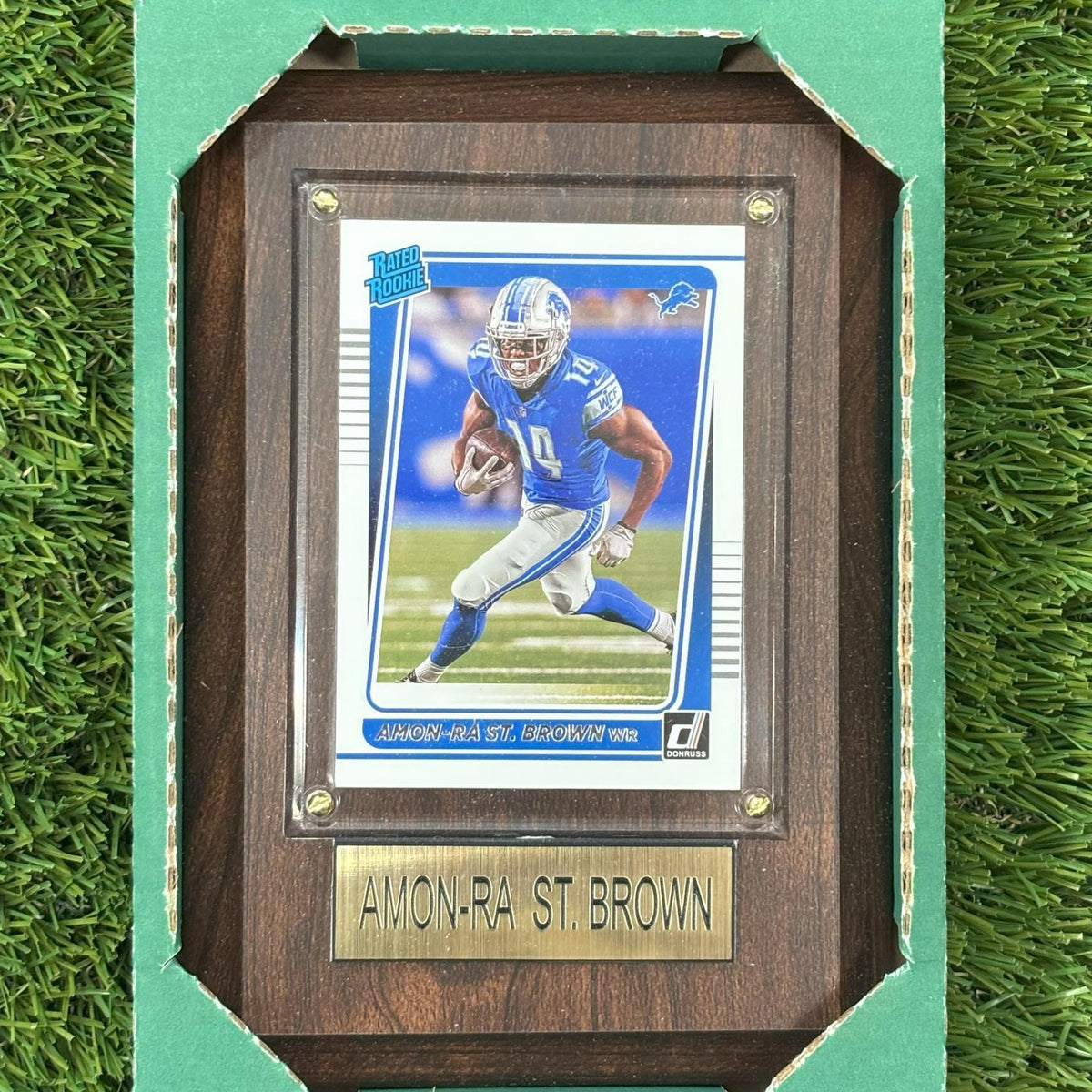 Amon-Ra St. Brown 4x6 Plaque – Pro Football Hall of Fame