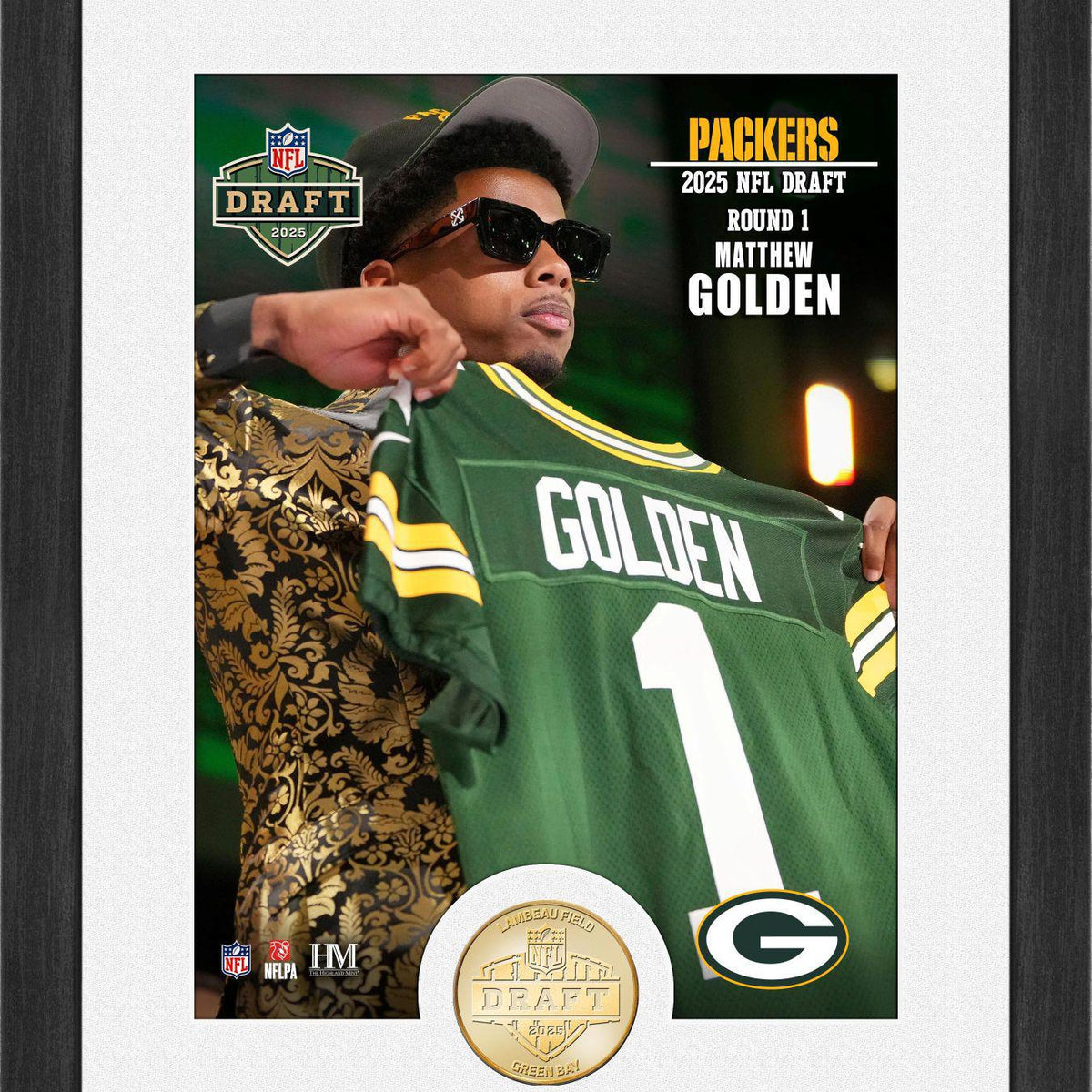 Packers Matthew Golden 2025 NFL Draft Bronze Coin Photo Mint – Pro ...