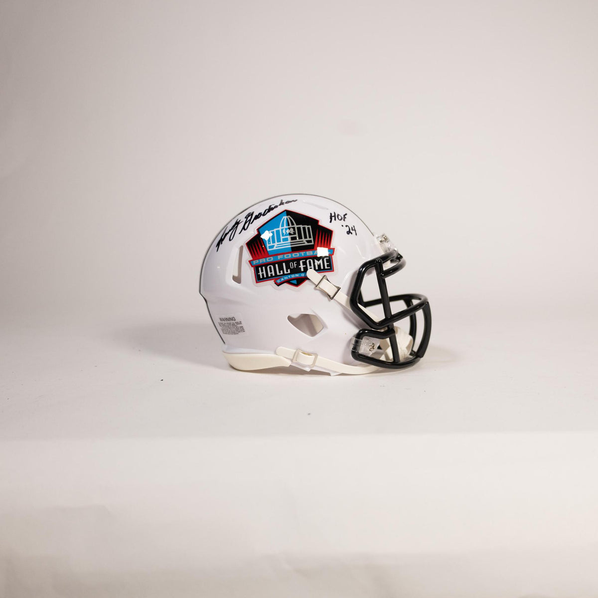 Randy Gradishar Autographed Hall of Fame White Mini Helmet – Pro ...