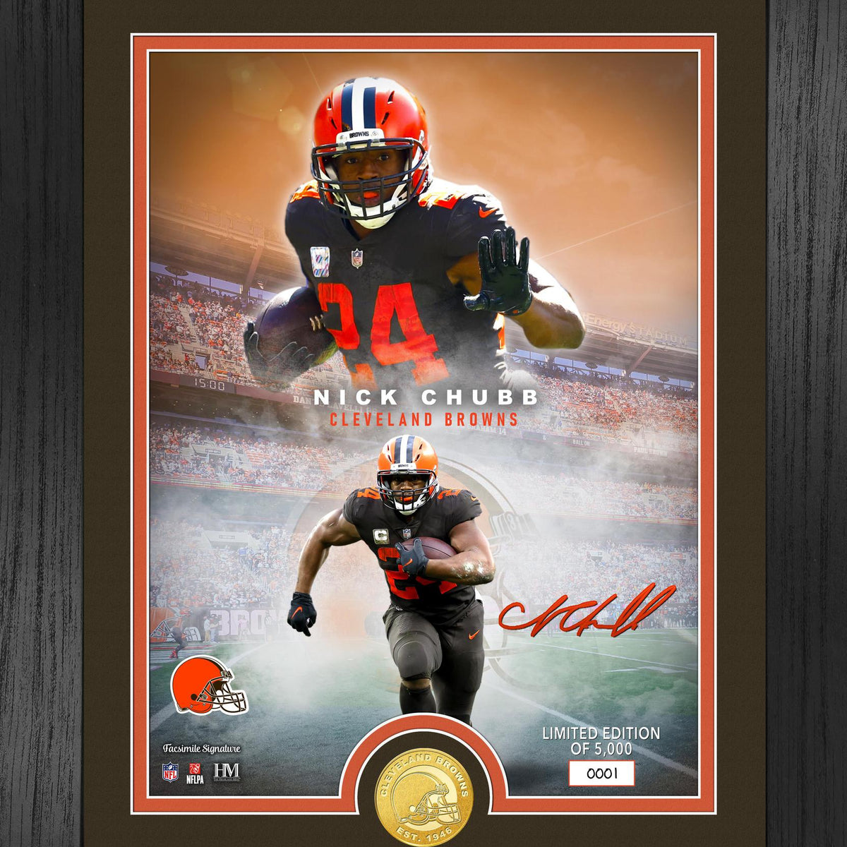 Nick Chubb 11x14 Photo Mint – Pro Football Hall of Fame