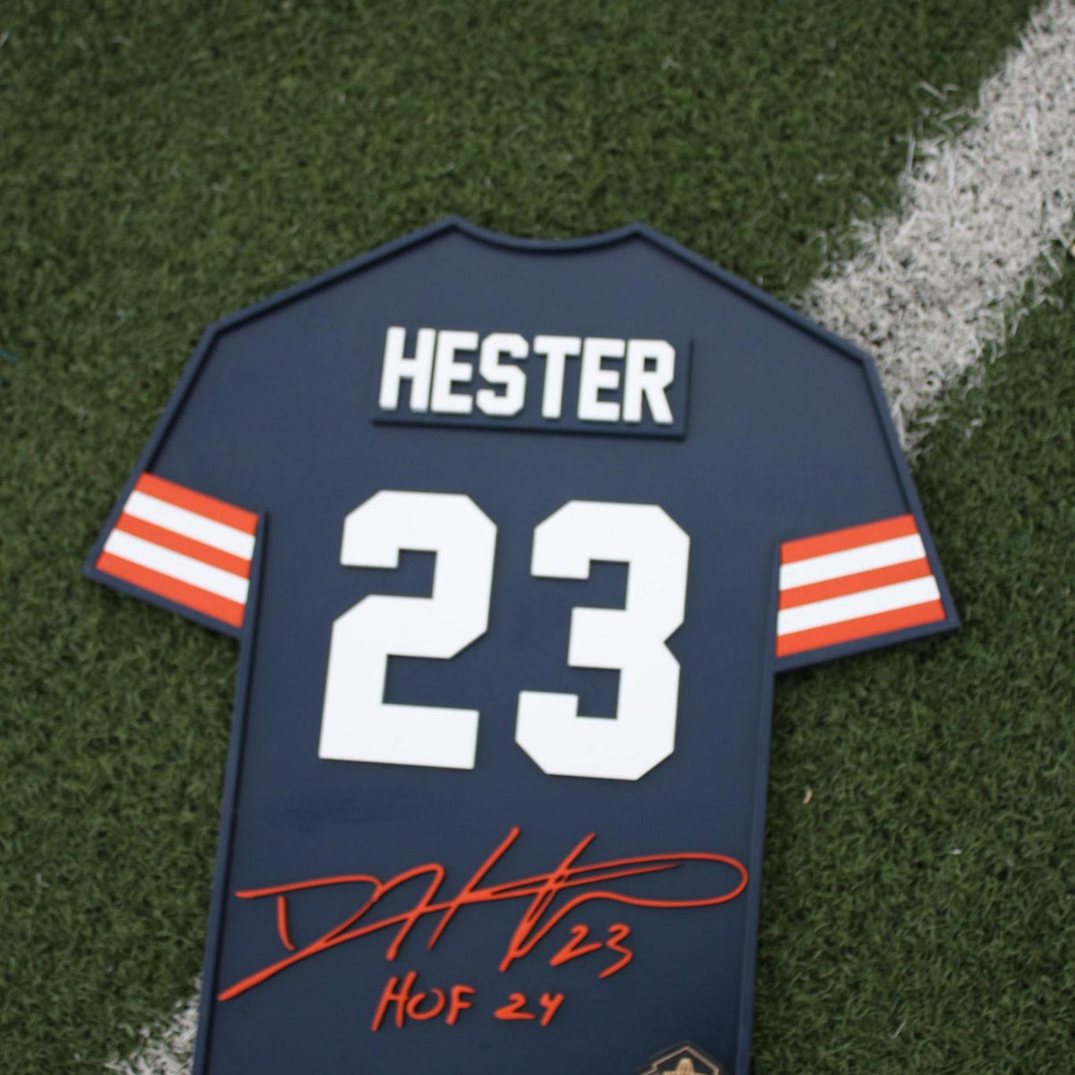 Devin Hester Wood Jersey 3D Sign - DS – Pro Football Hall of Fame