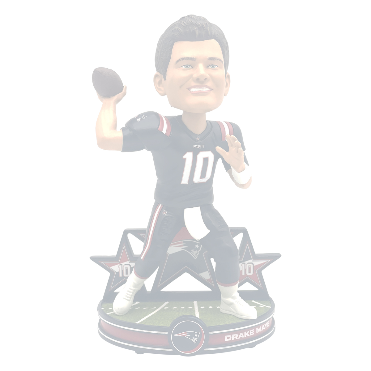 Patriots Drake Maye Superstar Bobblehead – Pro Football Hall of Fame