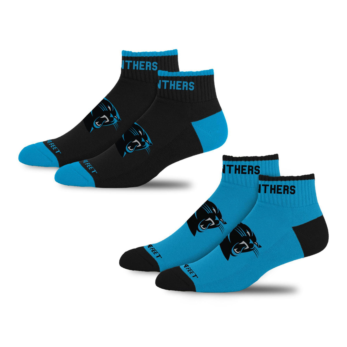 Panthers 2025 2-Pack Front & Center Socks – Pro Football Hall of Fame