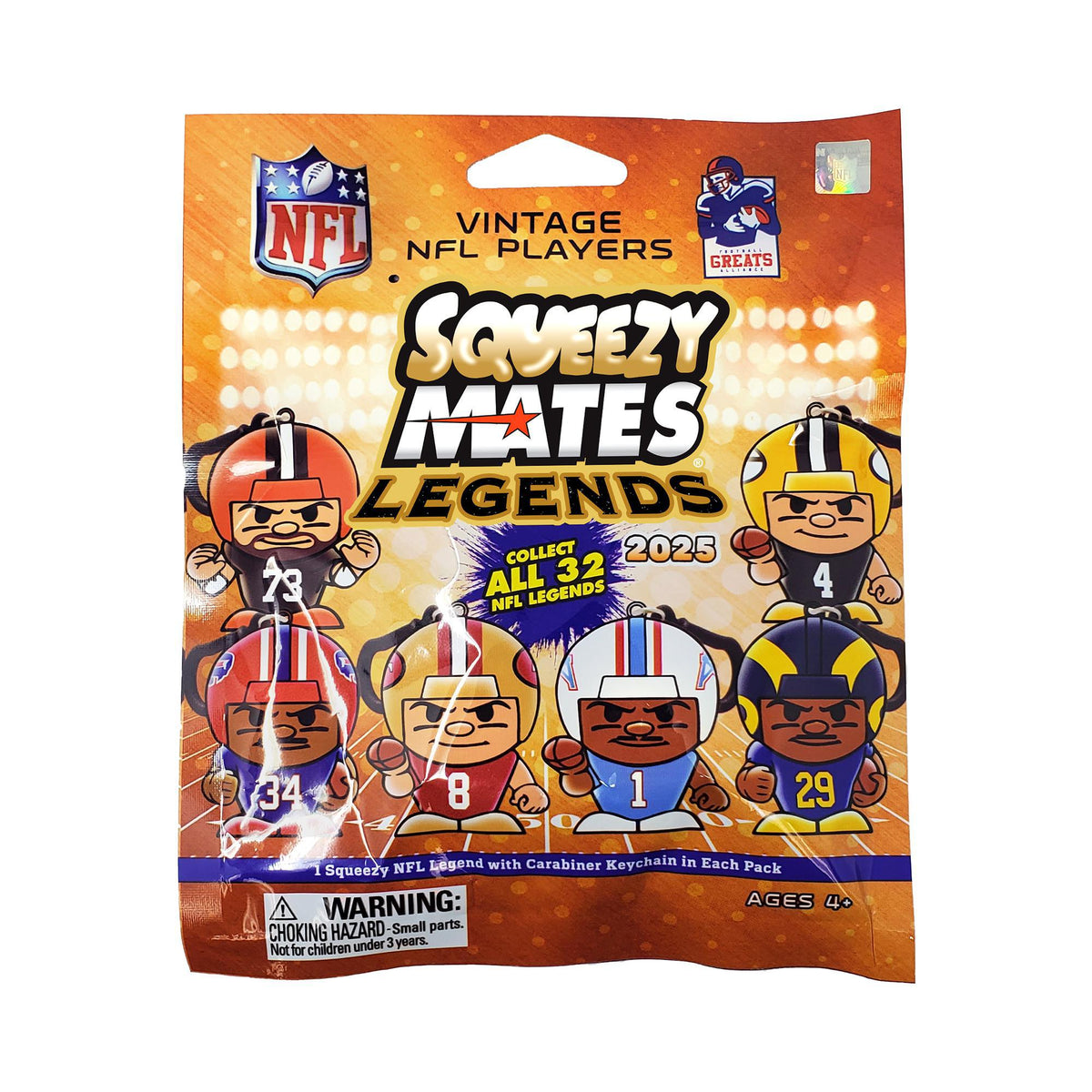 NFL Legends Squeezymate Blind Pack 2024 – Pro Football Hall of Fame