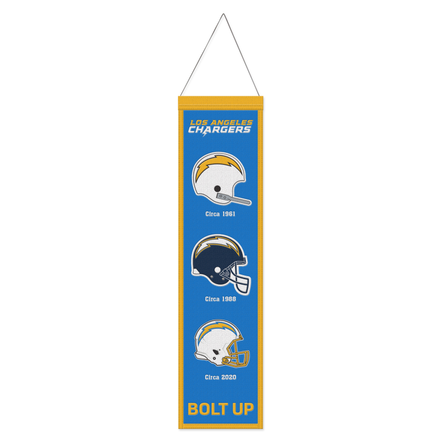 Chargers Evolution Banner – Pro Football Hall of Fame