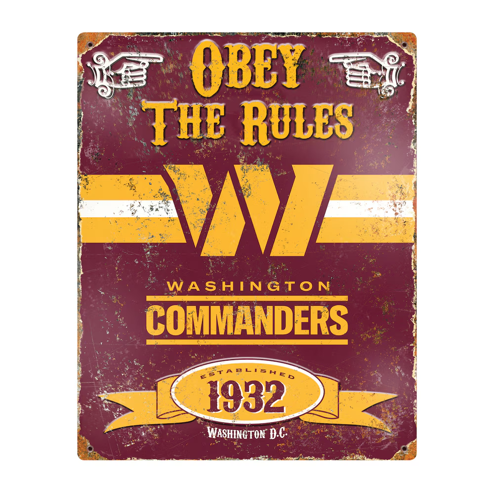 Commanders Vintage Sign – Pro Football Hall of Fame