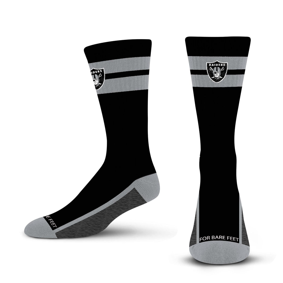 Raiders Men's Double Tube Stripe Socks – Pro Football Hall of Fame