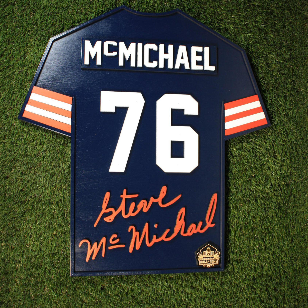 Steve McMichael Wood Jersey 3D Sign – Pro Football Hall of Fame