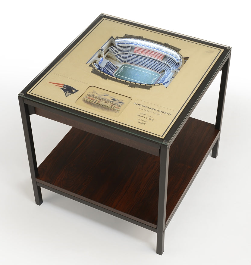 Patriots 25-Layer Lighted StadiumView End Table – Pro Football Hall of Fame