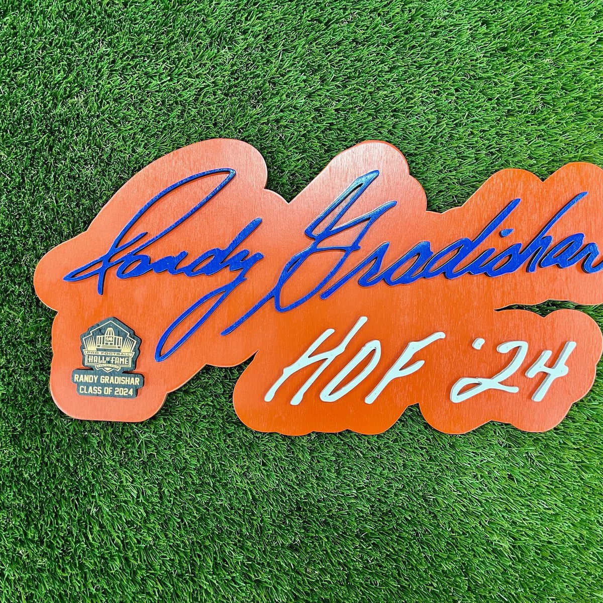 Randy Gradishar 3D Signature Color Wall Sign – Pro Football Hall of Fame
