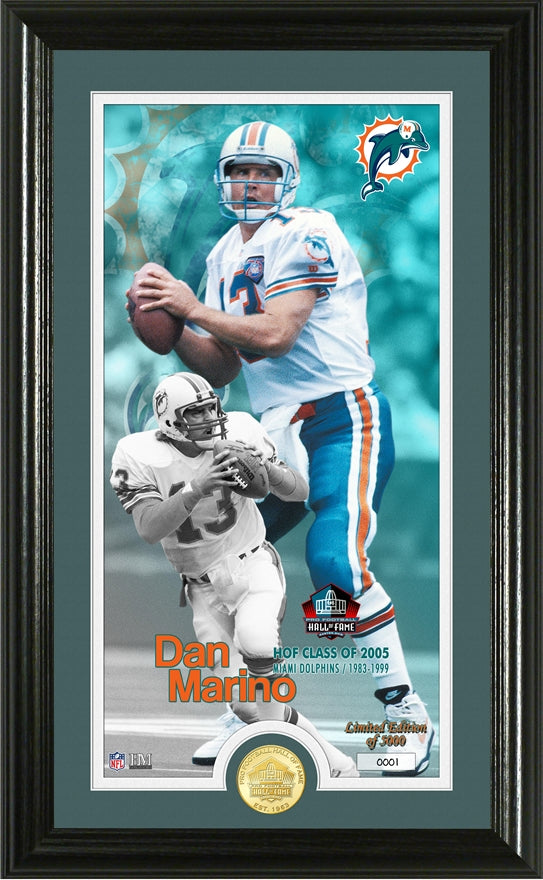 Dan Marino 2005 NFL Hall of Fame Supreme Bronze Coin Photo Mint – Pro ...