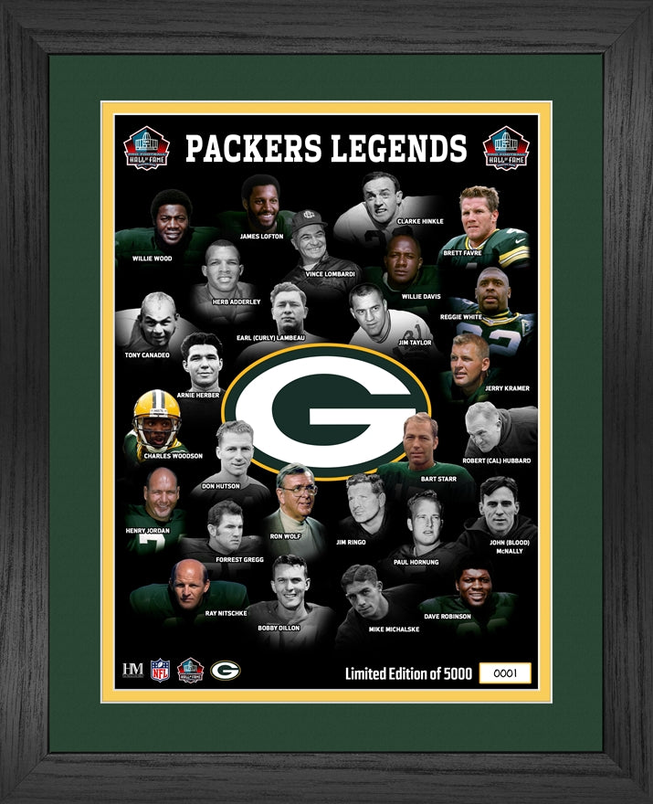 Packers Hall of Fame Inductees Legacy Frame – Pro Football Hall of Fame