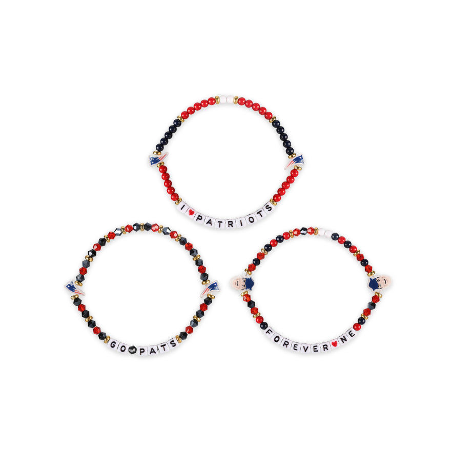 Patriots 3 Pack Bracelets Pro Football Hall Of Fame