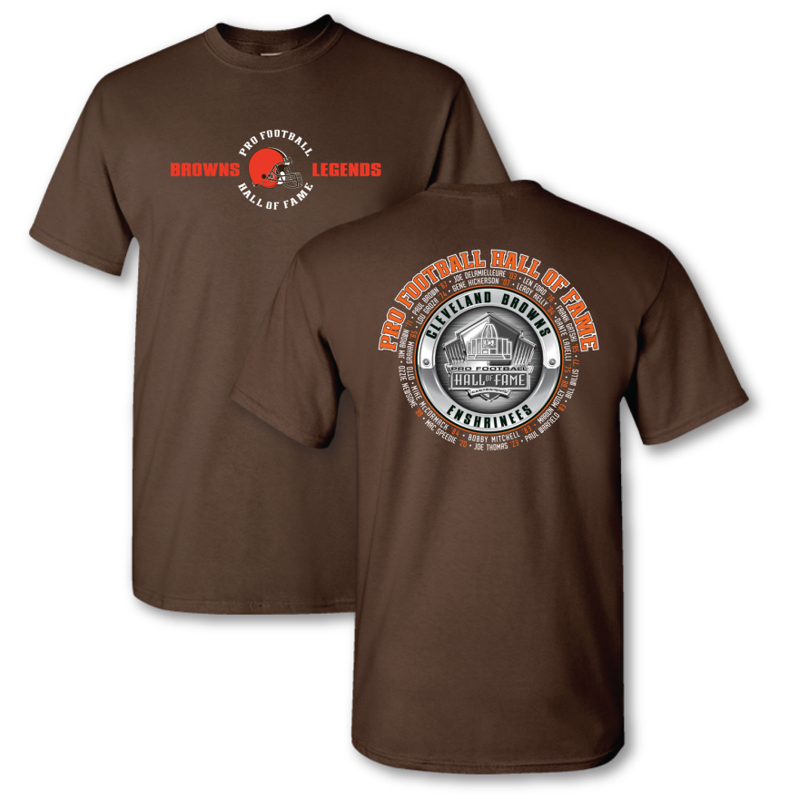 Browns Hall Of Fame Legends T Shirt Pro Football Hall Of Fame