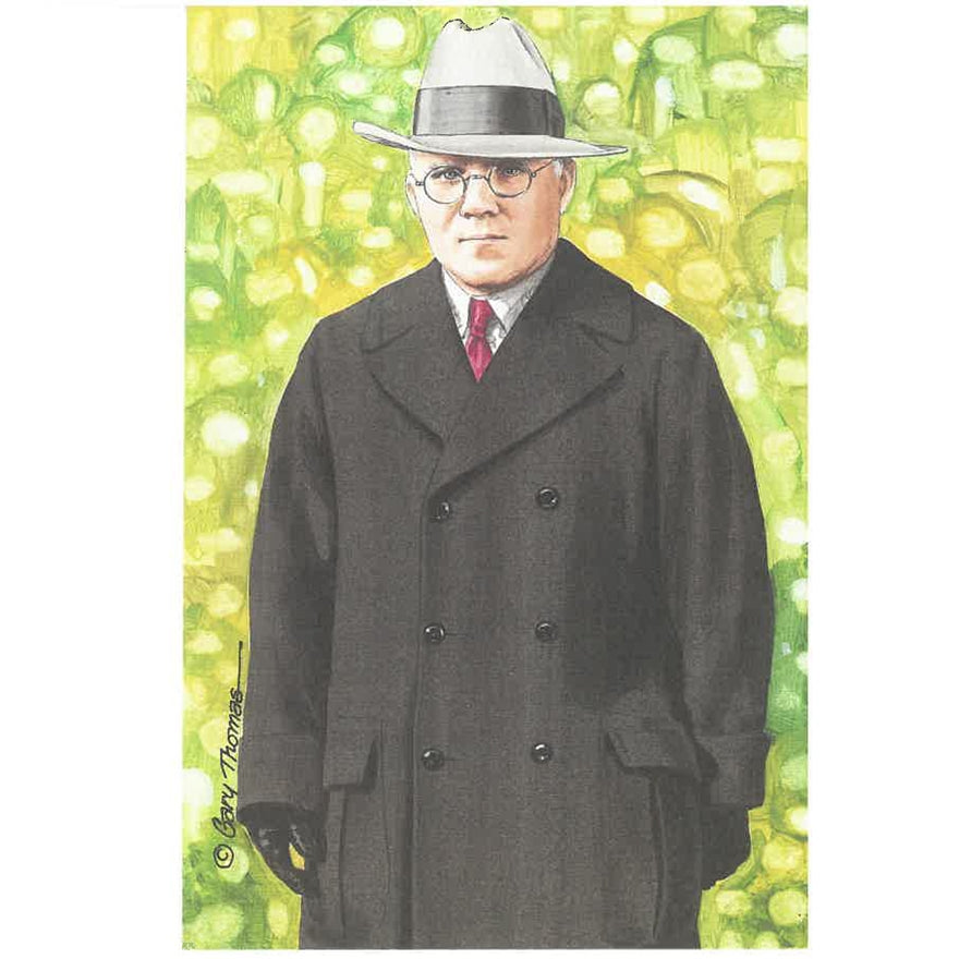 Joe Carr Goal Line Art Proof Card – Pro Football Hall of Fame