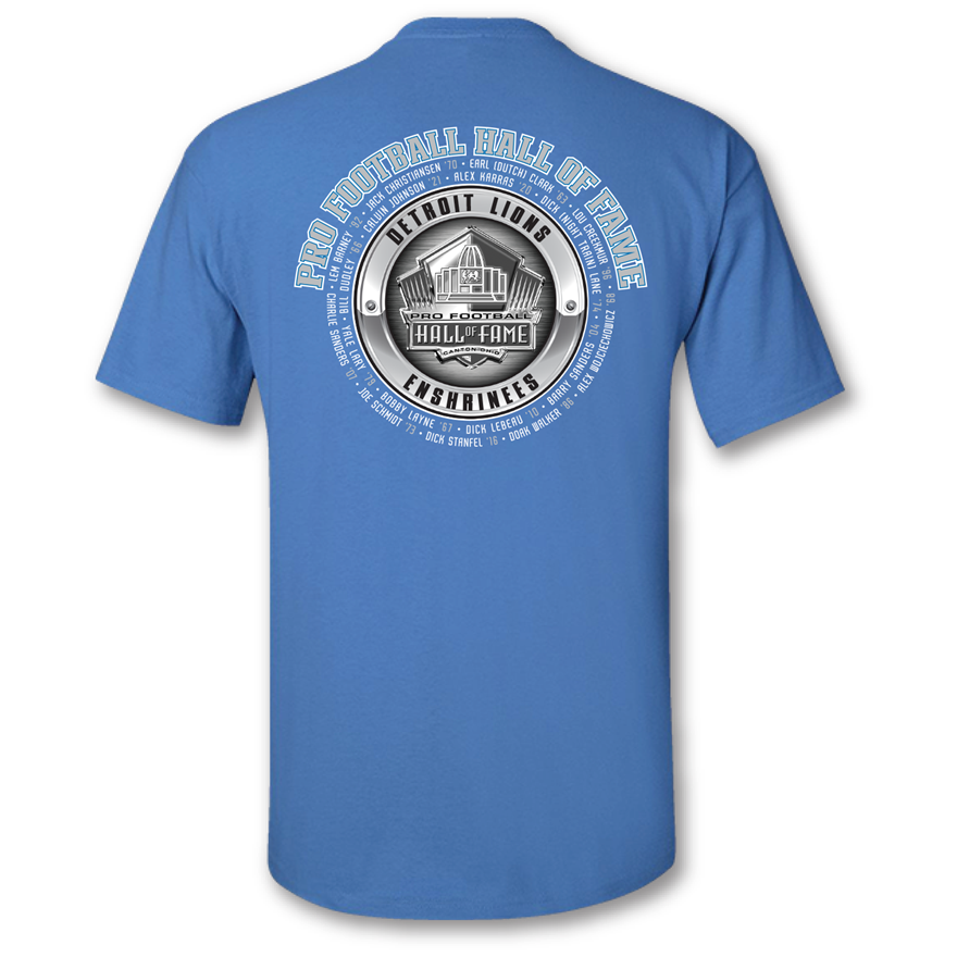 Lions Hall Of Fame Legends T Shirt Pro Football Hall Of Fame