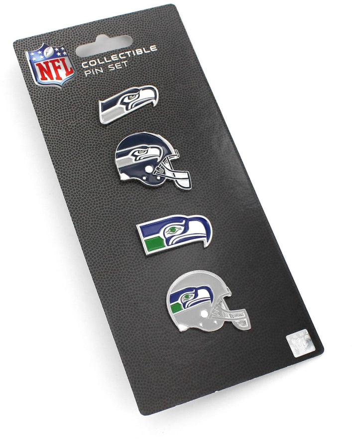 Seahawks Logo Evolution 4-Pin Set – Pro Football Hall of Fame