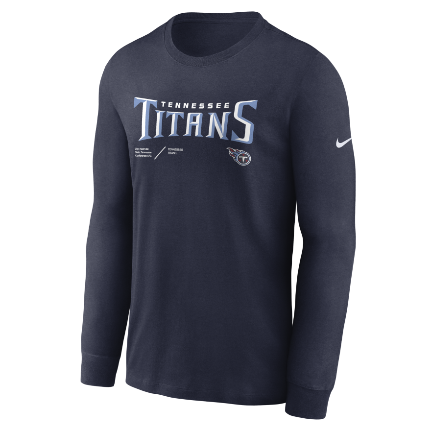 Titans Nike Team Issue Long Sleeve T-shirt – Pro Football Hall of Fame