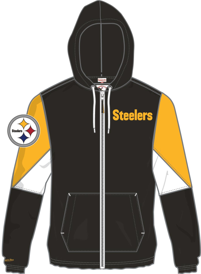 Steelers Throw It Back Full Zip Windbreaker – Pro Football Hall of Fame
