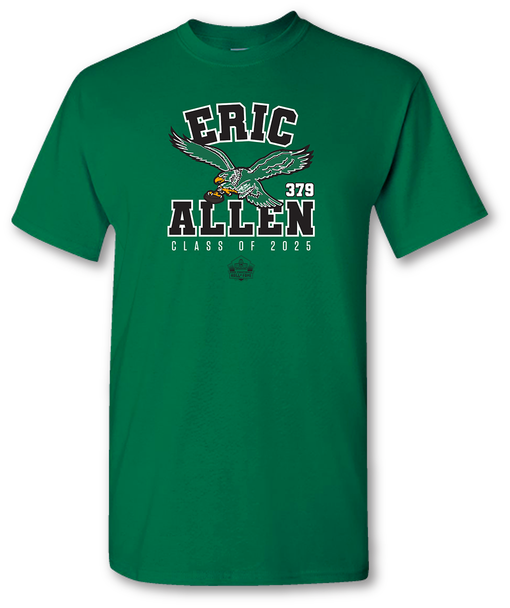 Eric Allen Eagles Class of 2025 Enshrinee T-Shirt – Pro Football Hall ...