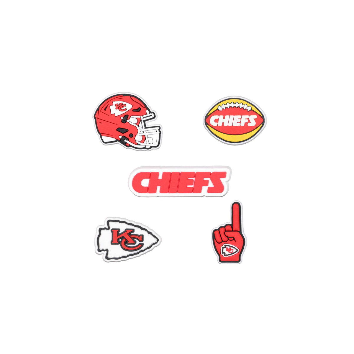 Chiefs 2025 5-Pack Team Clog Charms – Pro Football Hall of Fame