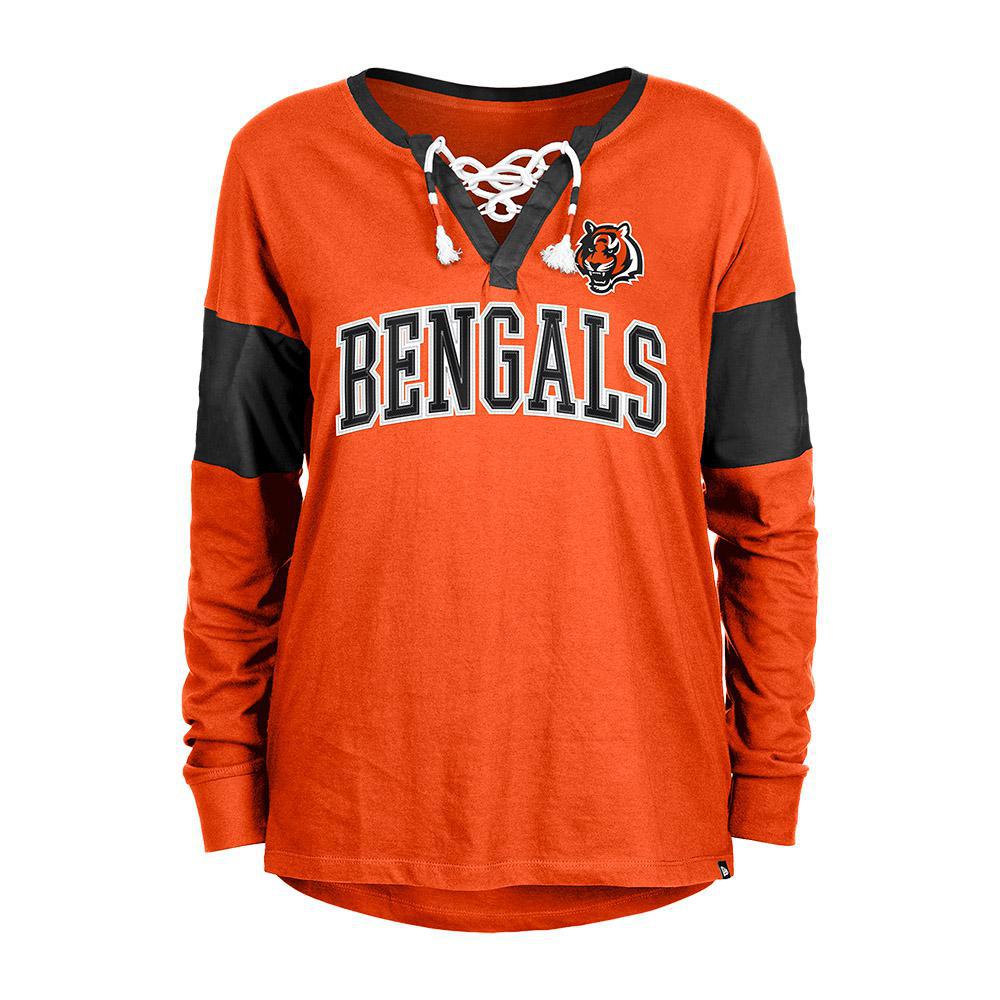Bengals 2024 New Era Women's Throwback Long Sleeve – Pro Football Hall ...