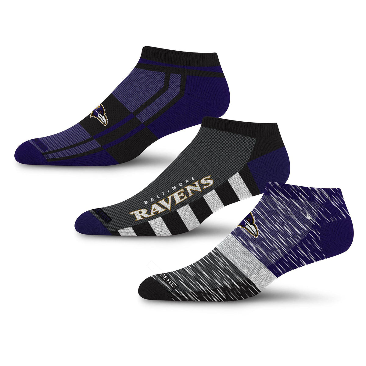 Ravens Stripe Stack Socks – Pro Football Hall of Fame