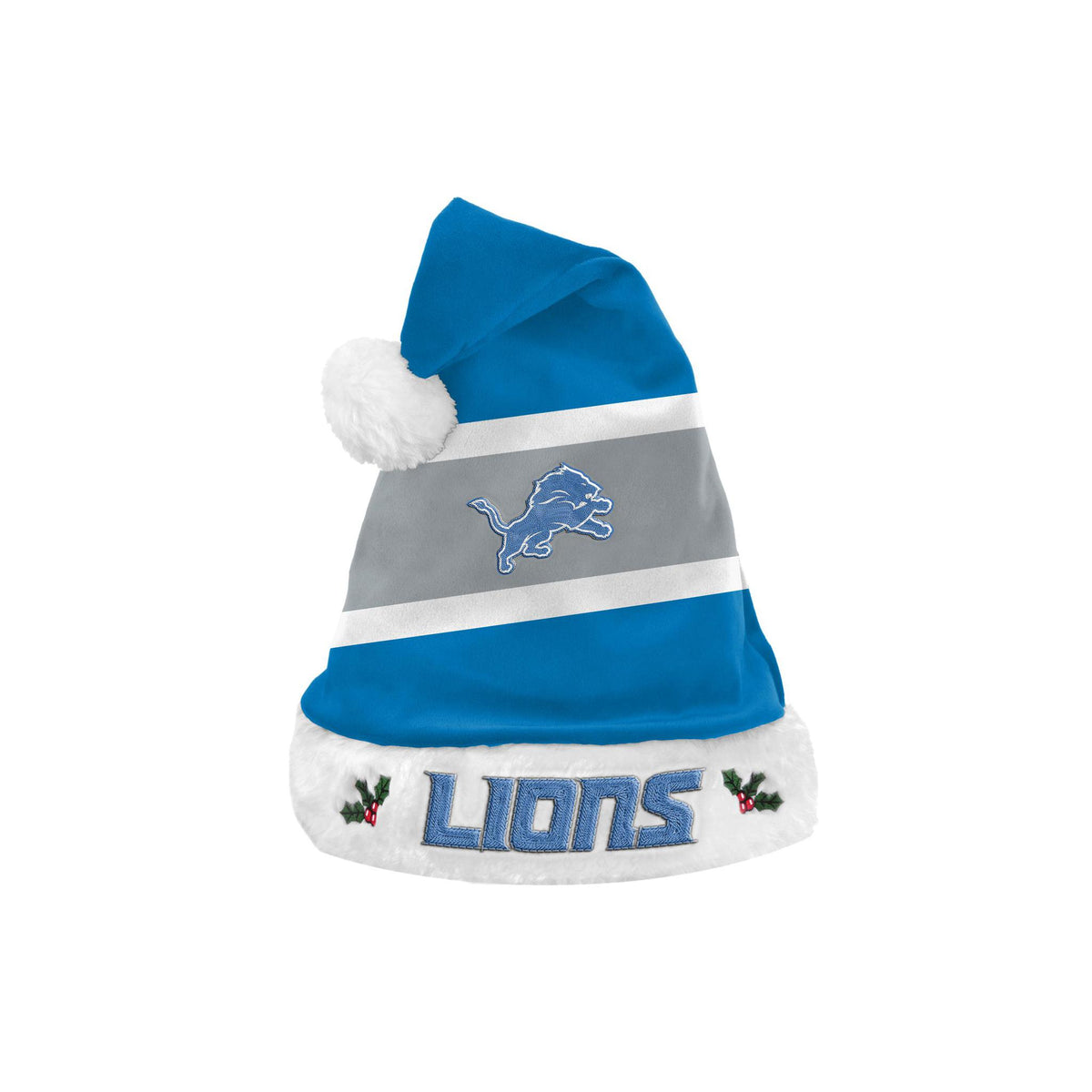 Lions Embroidered Colorblock Santa Hat – Pro Football Hall of Fame